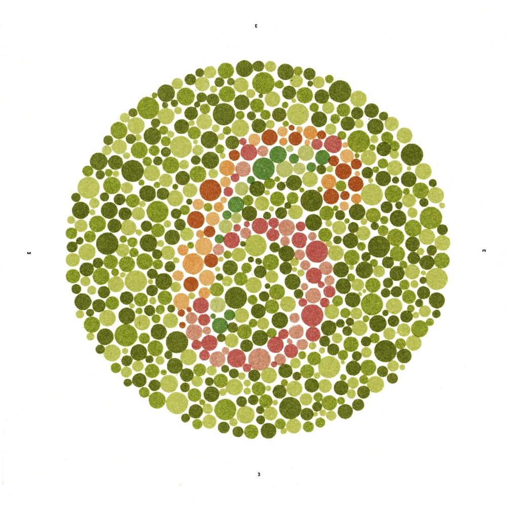 Ishihara Color Blindness Test Poster Print by Science Source (18 x 18 ...