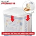 Stock Your Home 2-Pack Airtight Bread Container with Lids, Fresh Food ...