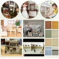 8Pcs 8 Styles Coated Paper Wallpaper Waterproof Wall Stickers for Model ...