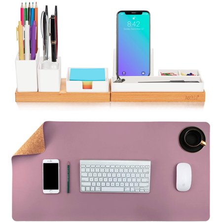 Office Desk Organizer and deks pad portector, with Mouse pad Adjustable ...