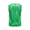 Djtdsds Girls' Solid Color Grid Sequin Sleeveless Tank Top for Dance ...