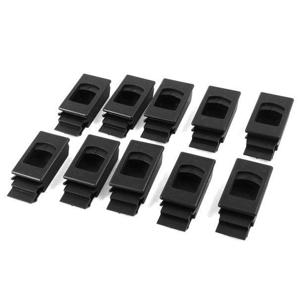 Unique Bargains Plastic Spring Loaded Flush Pull Latch Black for ...