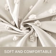 Beige 72"W x 72"L (Pack of 1) Tufted Pleat Puff Textured Boho Farmhouse ...