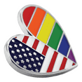 Pinmarts Gay Pride Rainbow Flag Love Wins Lgbt Enamel Lapel Pin Set
