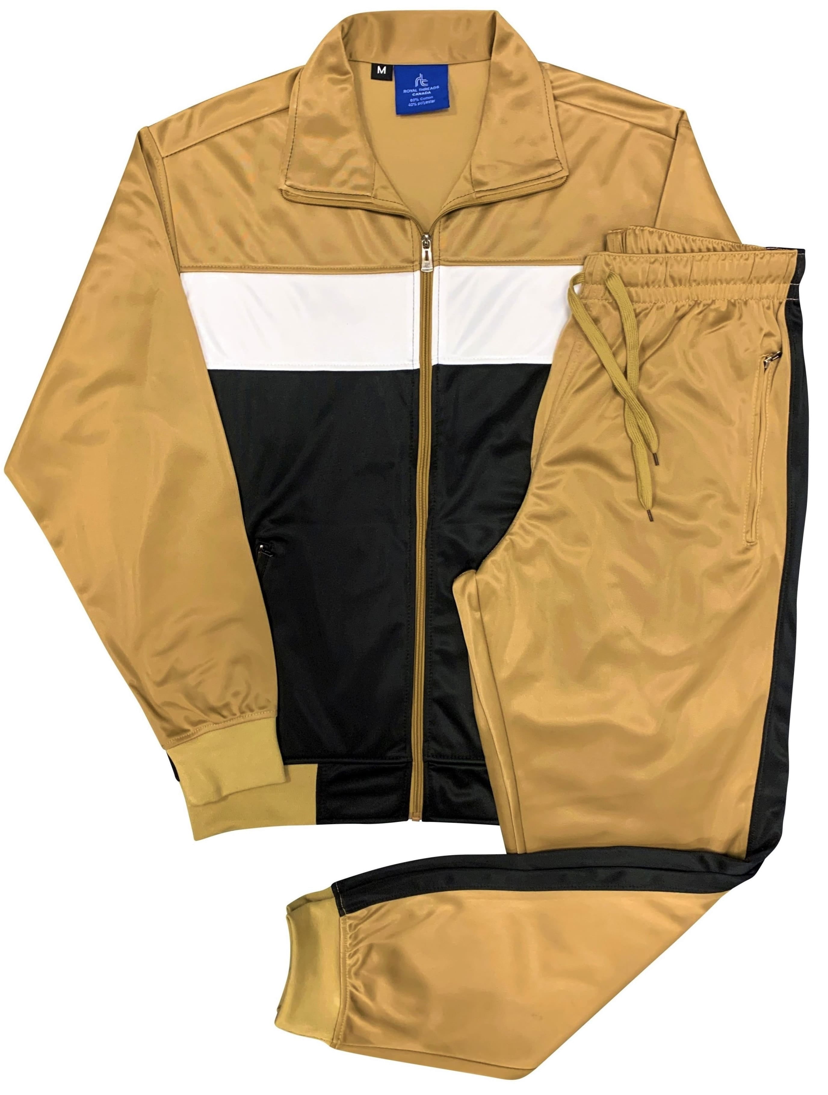 Men's Tracksuit Coral Blocks Jogger Track Jacket & Trackpants Outfit ...