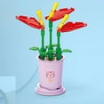 COOLL Flower Building Toy Wooden Potted Plant Toy Flower Potted Plant ...