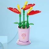 COOLL Flower Building Toy Wooden Potted Plant Toy Flower Potted Plant ...