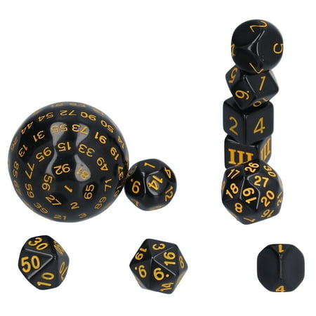 Polyhedral Dice Set, Table Game Dice 3 Sides To 100 Sides Meticulously ...