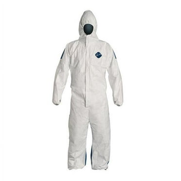 Tyvek Elastic-Cuff Hooded Coveralls w/Boots, White, 3X-Large, 25/Carton ...
