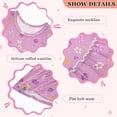 Cute Flowers with Pink Purple White Yellow Sleeveless Dress A-Line One ...