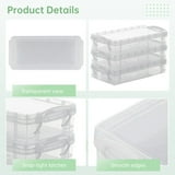 10 Pcs Clear Pencil Boxes, Stackable Plastic Pencil Cases, Large ...