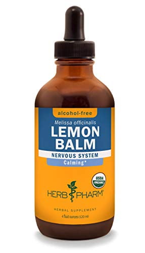 Herb Pharm Certified Organic Lemon Balm Liquid Extract for Calming ...