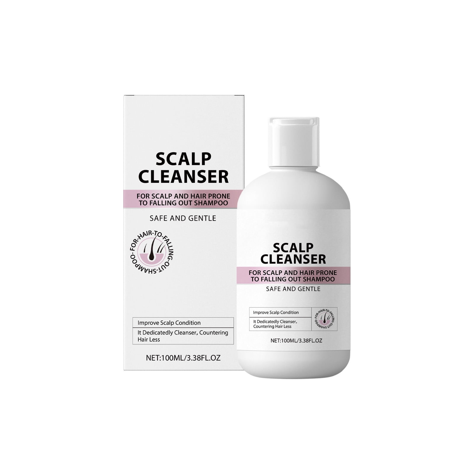 Ganfancp Scalp Cleanser Seguro y Suave Acondicionador Intensivo para El ...