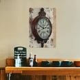 AIOE Vintage Wooden Cuckoo Clock Tin Sign Wall Art - Birdsong Design ...