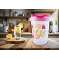 Mainstays - Assorted Fruit Plastic 1 Gallon Pitcher with Red Lid ...