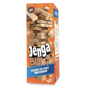 Giant Jumbling Tower Party Game with 51 Wood Blocks, for Families and ...