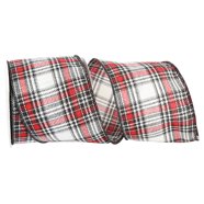 Reliant Ribbon - 92867W-044-10F, Citrus Life Plaid Wired Edge Ribbon ...