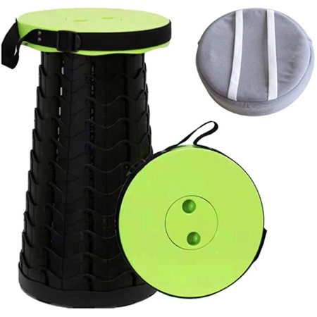 Upgraded Portable Folding Stool With Backpack Pad, Retractable ...