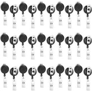 Advantus Heavy-Duty Retractable ID Card Reel, 18" Extension, Black ...