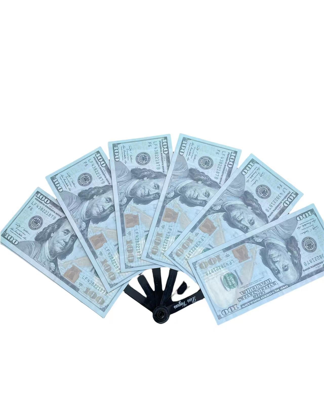 Merchandise Fake 100 Dollar Bills Folding Hand Fan, 9 Inch, Pack of 3 ...