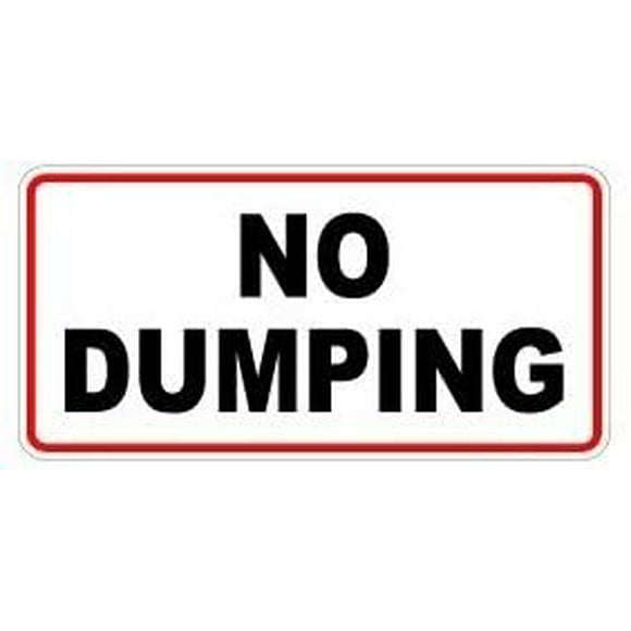 No Trash Dumping Signs
