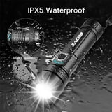 Zacro 100000 High Lumens Rechargeable Flashlight, Super Bright Tactical ...