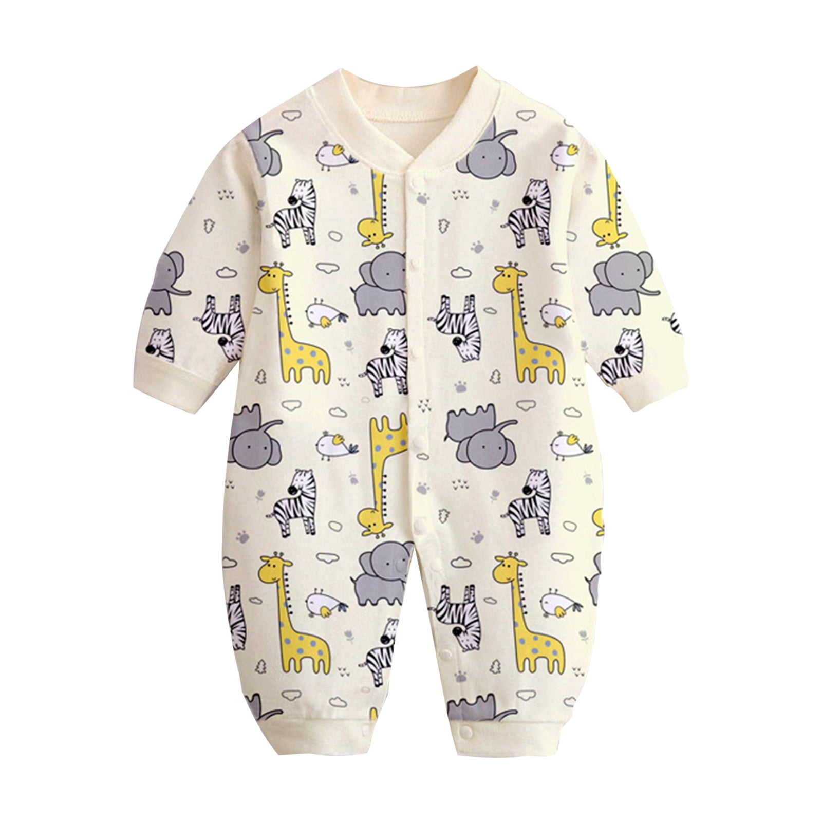 Click here for Pisexur Baby Boys Girls Cotton Rompers V Neck Long... prices