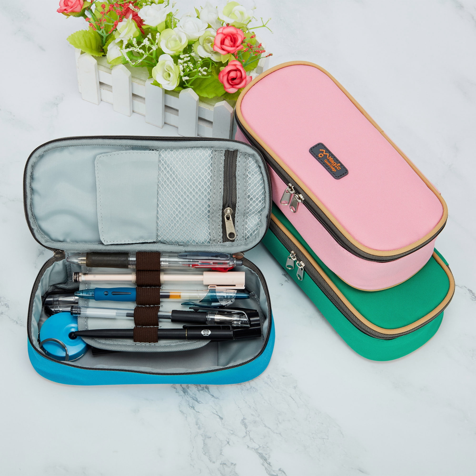 Multifunction Big Capacity Pencil Pen Case Office College Large Storage ...