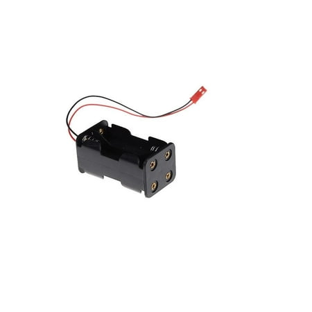 4 x AA JST Connector Battery Insert Compartment for 1/8 1/10 1/16 RC ...