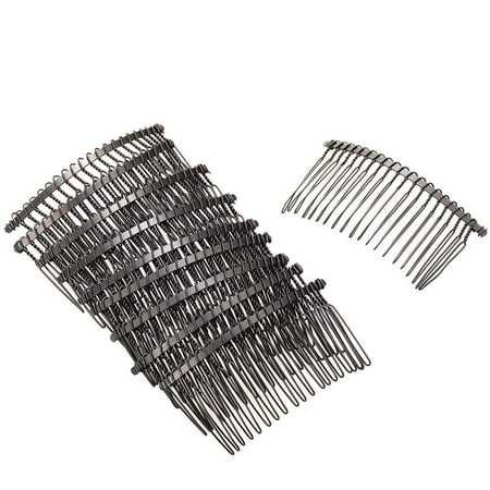 10 pieces 20 Teeth Fancy DIY Metal Wire Hair Clip Combs Metal Wire Hair ...