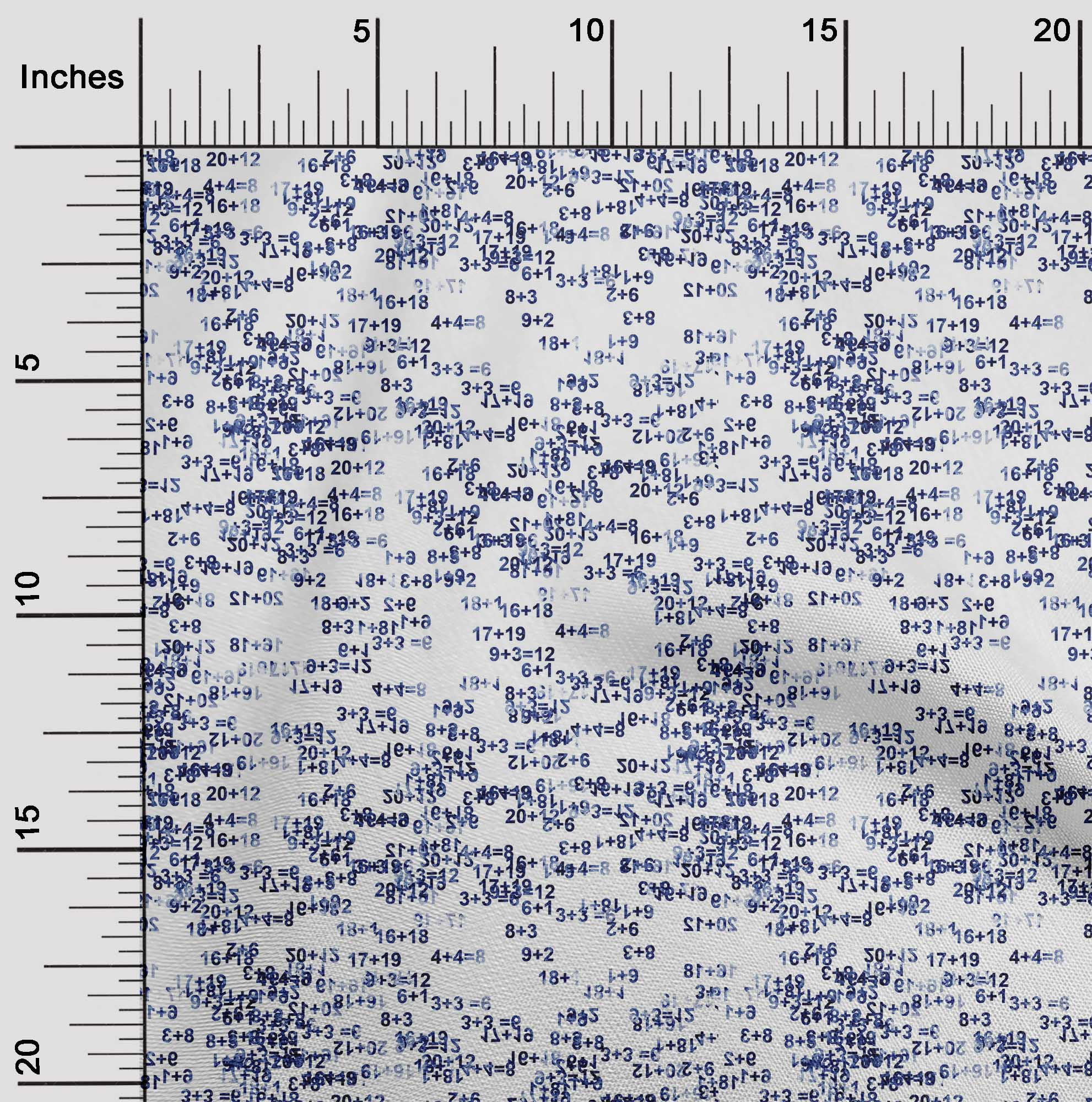 oneOone Cotton Silk Navy Blue Fabric Numbers Geometric Dress Material ...