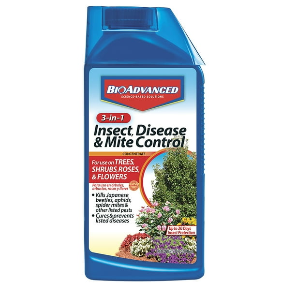 BioAdvanced 3-in-1 Insect, Disease & Mite Control, Concentrate, 32 Oz ...
