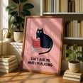 ARTVORA Modern Black Poster for Book Lovers - Unique Art Gift and ...