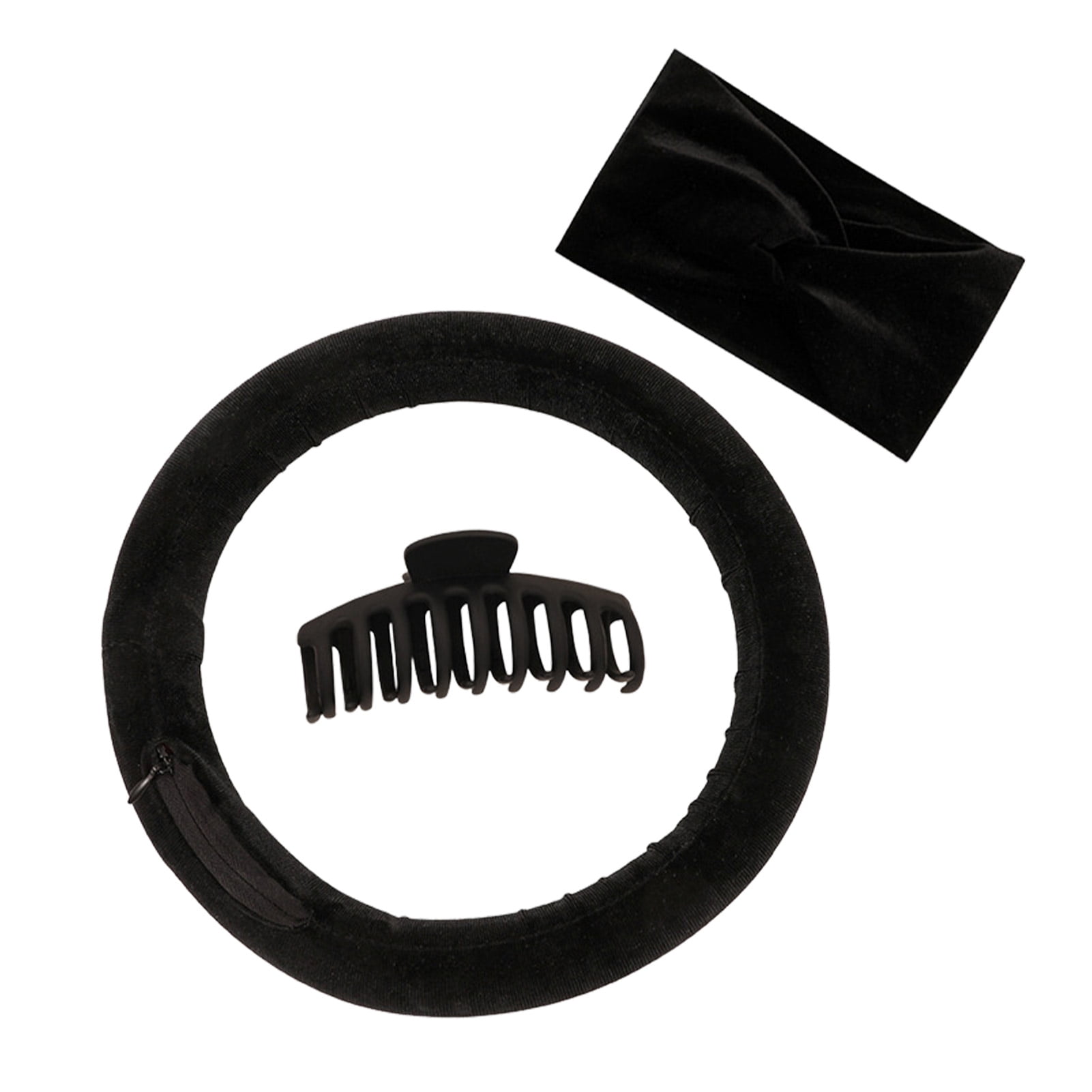 Heatless Curling Rod Roller | Safe Round Curls Ribbon with Hairband and ...