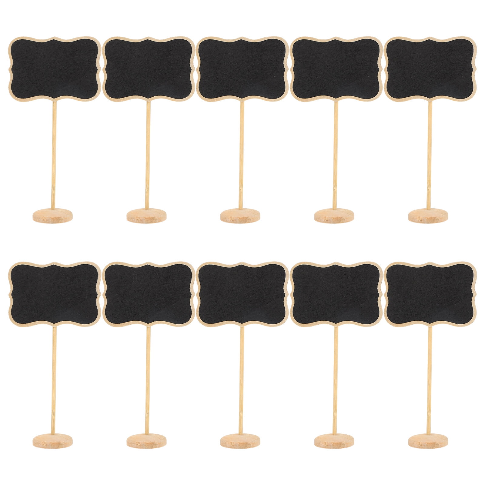 Mini blackboard sign 10pcs Wood Mini Chalkboard Signs Message Board Tag ...