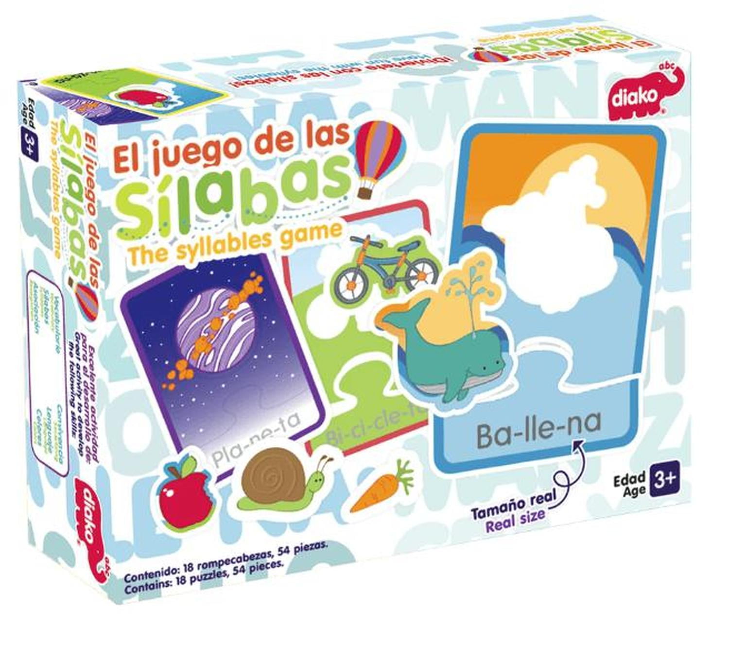 EL JUEGO DE LAS SILABAS DIAKO Juego de silabas | Walmart en línea