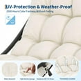 Oversized Outdoor Papasan Rocking Chair – E-Coated Iron Frame, 450 lbs ...
