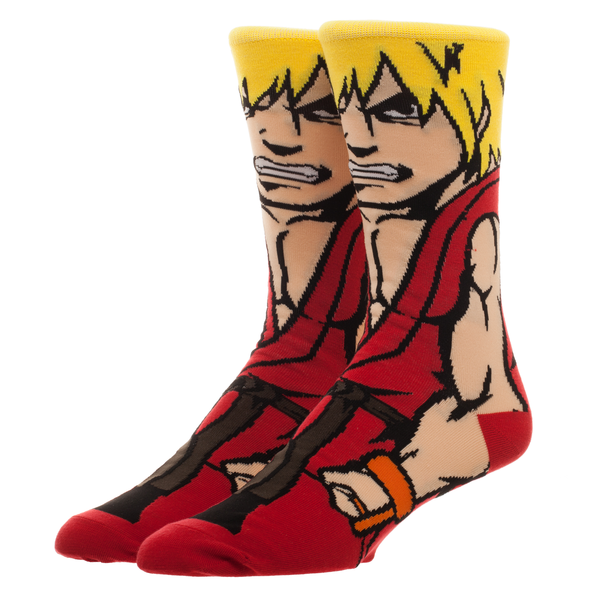 Street Fighter Ken 360 Character Crew Sock - Walmart.com
