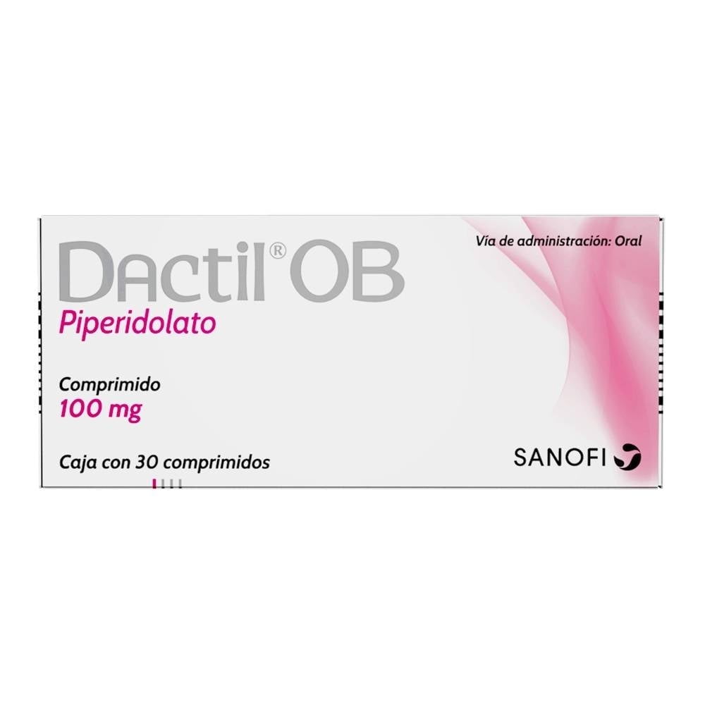 Dactil OB Piperidolato 100 mg 30 comprimidos | Walmart en línea