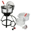 Fryin' Saucer Outdoor Portable Propane Deep Fryer, Gas Outside Cooker ...