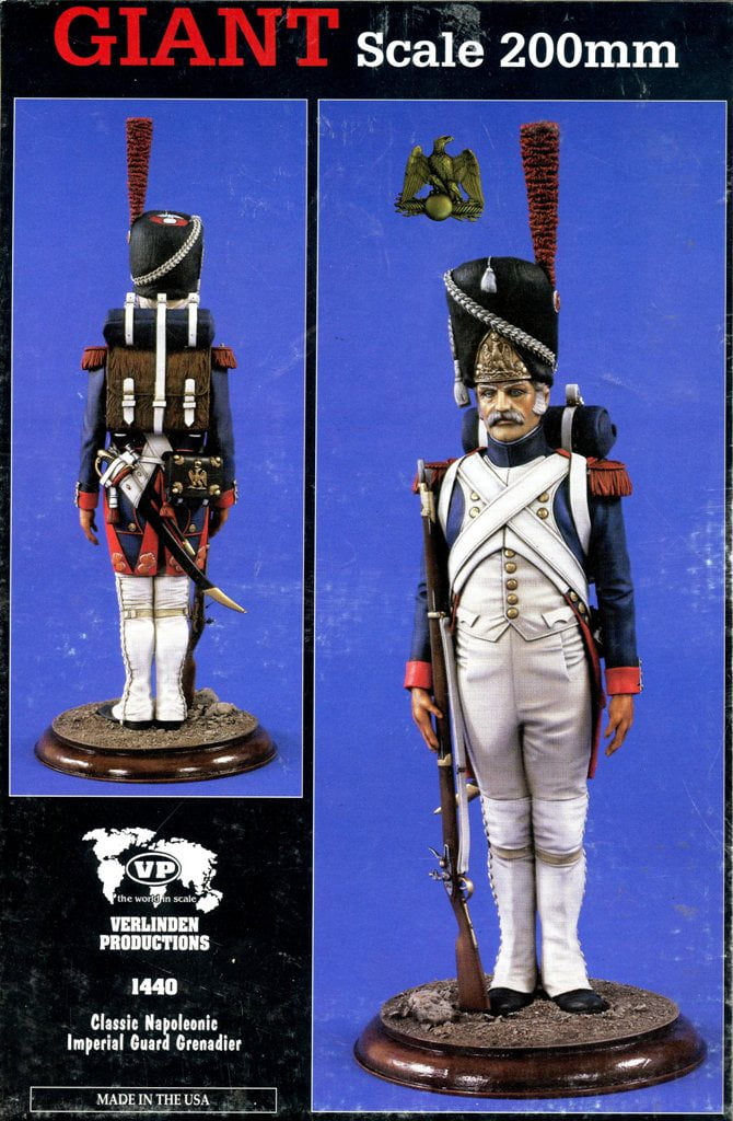 Verlinden 200mm Classic Napoleonic Imperial Guard Grenadier Resin ...