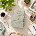- Gray Decorative Photo Storboxes With Lids Set Of 3 - Walmart.com