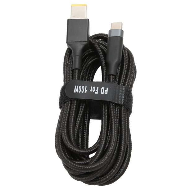 USB C Power Cable, 100W 20V 5A Portable Durable Long Service Life PD ...