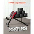 VEVOR Multi-Functional Weight Bench for Full Body Workout, Roman Chair ...