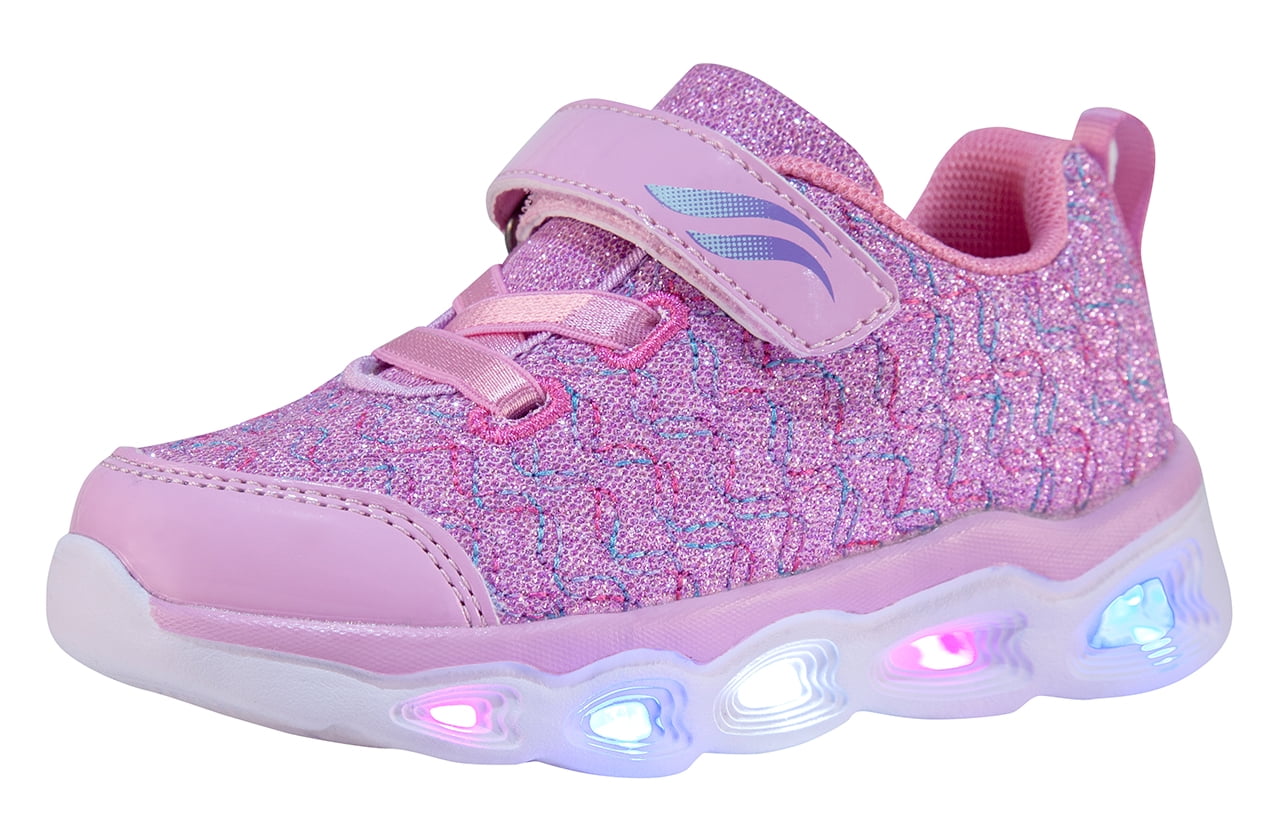 NEWMALL Girls Luminous Sneakers Light Up Shoes LED Shoes (11 Little Kid ...
