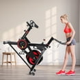 Stationary Exercise Magnetic Cycling Upright Bike 30Lbs Flywheel Home ...
