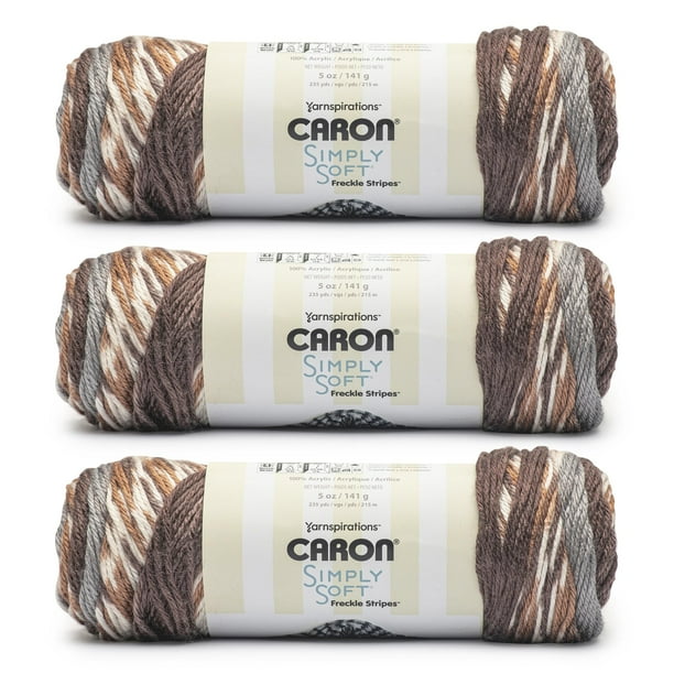 Yarn Caron Simply Soft Freckle Sienna, paquete de 3 unidades, 141 g ...