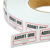 Pen+Gear White Ticket Roll with 2000 Consecutively Numbered Admit One ...