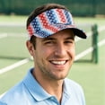 Aplkyhs 250th Anniversary Sport Sun Visor Hats Red Blue Star Adjustable ...