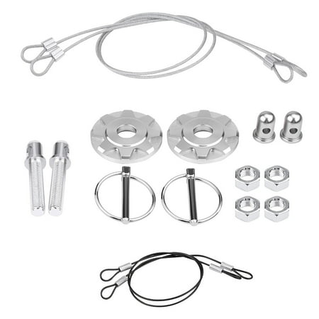 Hood Pin Lock Appearance Kit,CNC Aluminum Alloy Car Hood Lock Hood Pin ...